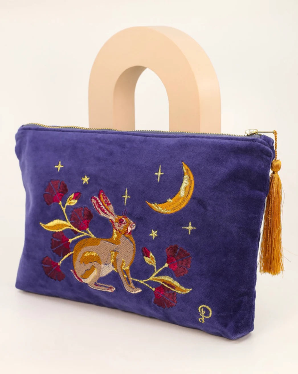 Velvet Zip Pouch - Rabbit – AILA Lifestyle